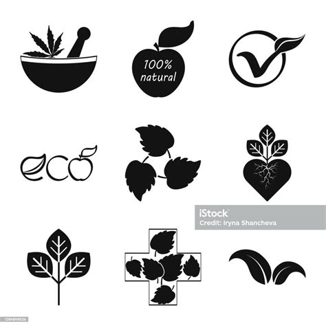 한방 약세트 아이콘은 흰색으로 분리되어 있습니다 스텐실 에코 기호 벡터 스톡 일러스트레이션입니다 Eps 10 0명에 대한 스톡 벡터 아트 및 기타 이미지 Istock