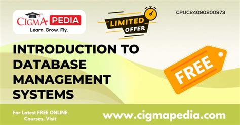 Introduction To Database Management Systems Free Udemy Course Cigma Pedia