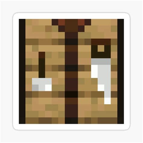 Minecraft Crafting Table Sticker For Sale By Palazo Redbubble