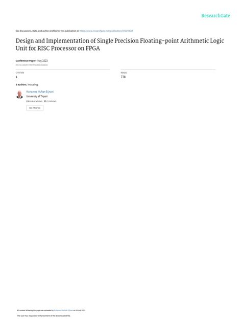 Design And Implementation Of Single