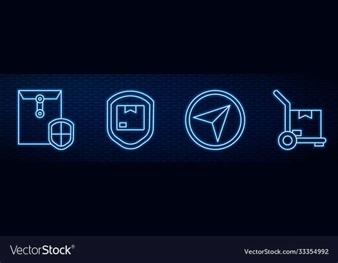 Set Line Infographic City Map Navigation Vector Image