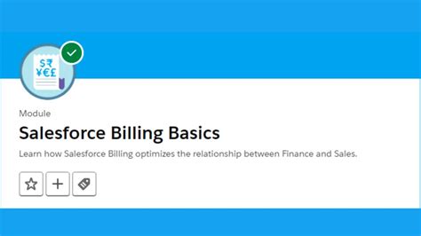 Salesforce Billing Basics Salesforce Trailhead Youtube