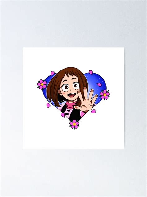 Uraraka Ochaco My Hero Academia Sticker Poster For Sale By Carlashop