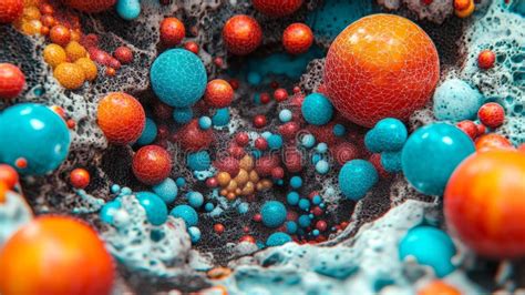 Floating In A Digital Space Spheres Exhibit 4k High Definition Visuals Of Ai Technology Stock