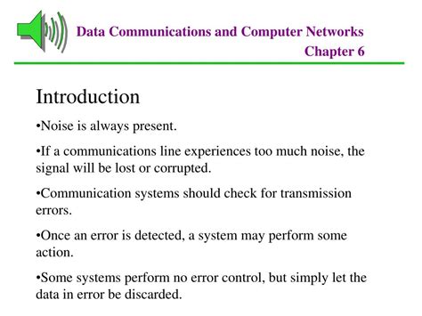 Ppt Chapter 6 Errors Error Detection And Error Control Powerpoint