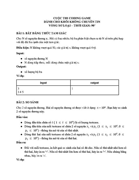 kc so loai de thi coding game cuỘc thi coding game dÀnh cho khỐi