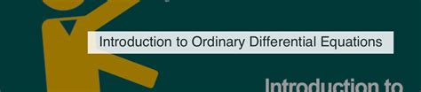 Reddit Comments On Introduction To Ordinary Differential Equations Coursera Course Reddsera