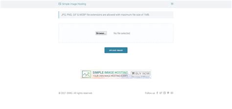 Simg Simple Image Hosting Php Script By Uploadsmarket Codester