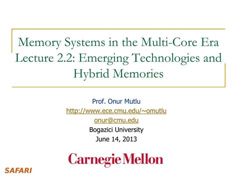 PPT Computer Architecture Emerging Memory Technologies Alternate Version PowerPoint