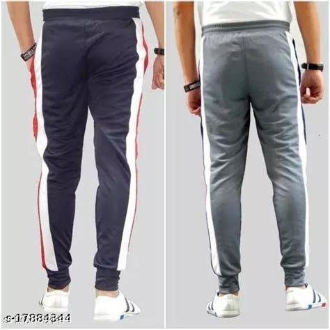 Chrome And Coral Mens Colorblocked Jogger Pants Black Track Pants