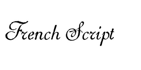 French Script Msandj In Use Fonts In Use