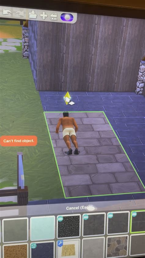 “can t find object” when trying to place floor does anyone know how to