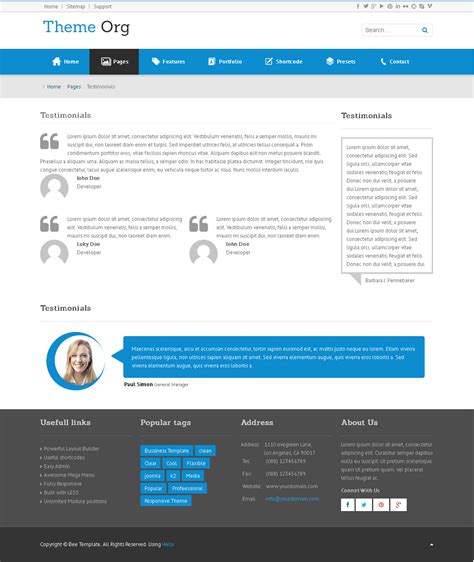 theme org responsive multi purpose joomla theme by supratech