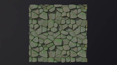 竹竿 排骨彬 风格化石头材质