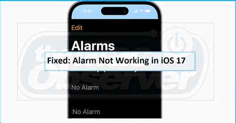 Ios 17 How To Fix Alarm Not Working The Mac Observer