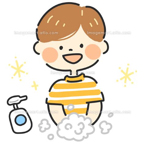手を洗う男の子のイラスト 210783299 イメージマート