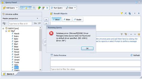 Solved Database Error Microsoft Odbc Driver Manager D Sap Community