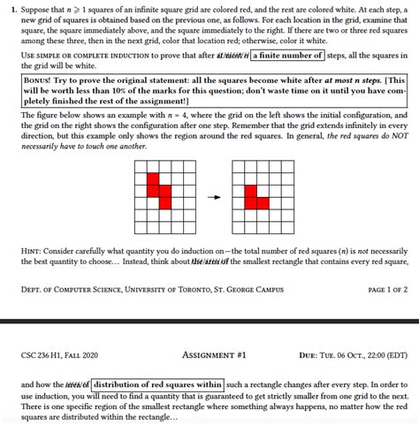1 Suppose That N 1 Squares Of An Infinite Square Chegg Com