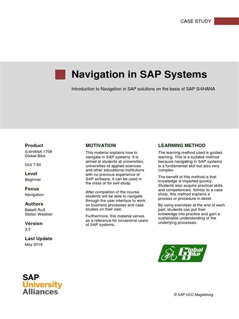 Navigation In Sap Systems Introduction To Navigation In Sap Solutions On The Basis Of Sap S