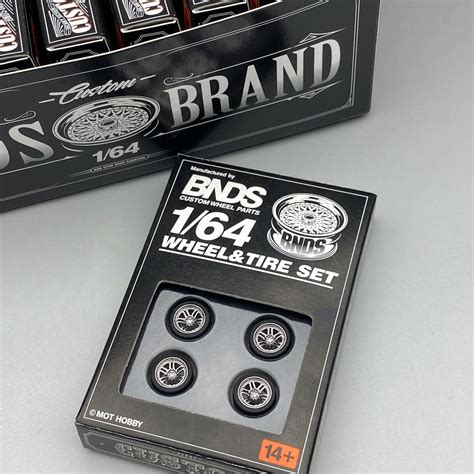 1 64 Bnds Abs Wheels Silver With Rubber Tires Assembly Rims Modified