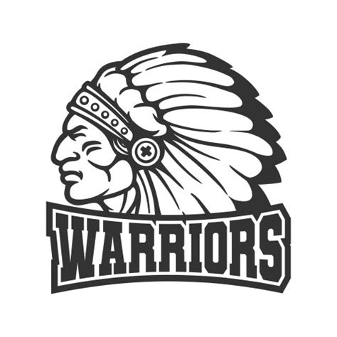 Indian Warrior Head Logo