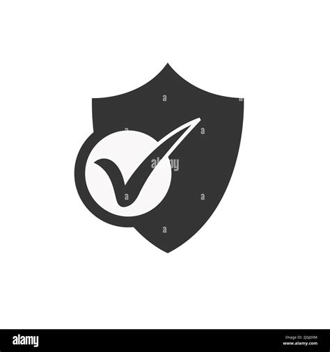 Shield Check Mark Icon Vector Illustration Shield Icon Vector Design