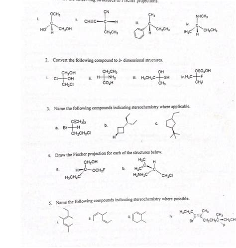 Solved Projections Och Nhch Chec C H Iv Ho Ch Oh Ch Ch H Chegg Com
