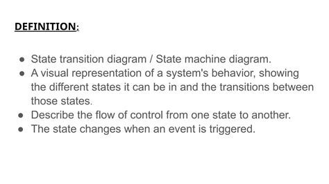 State Chart Diagram Software Engineering Pptx