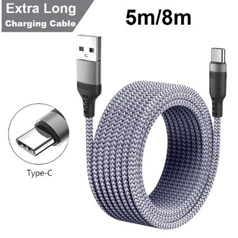 Usb Type C Micro Ultra Long Cable M M Android Usb C Braided Fast Charge Data Usb A Cable