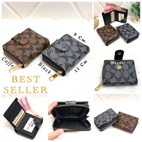 Stackable Card Cash Wallet Women S Short Wallet Folding Mini Tongue Stacked Coa Shopee