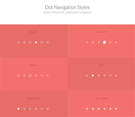 Dot Navigation Styles Subtle Effects For Simple Dot Navigation