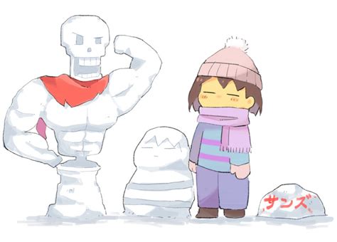 Frisk And Papyrus Undertale Drawn By Sasa Kichi Danbooru