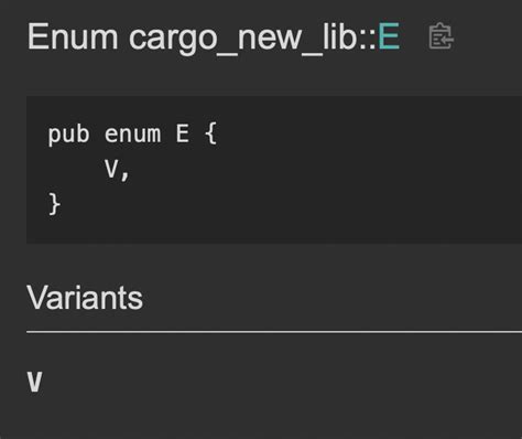 include value of explicit enum discriminants · issue 121 · enselic cargo public api · github