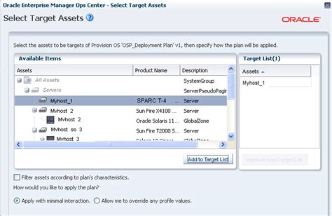 Oracle® Enterprise Manager Ops Center Provisioning Oracle Solaris 10 Operating Systems