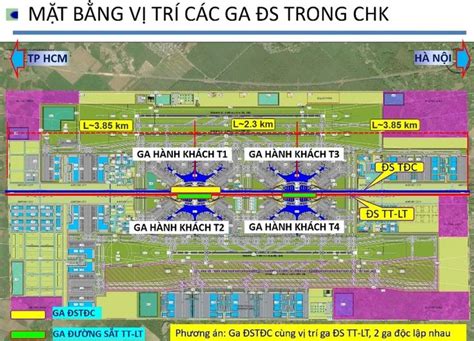 Map Of The Acvs 2 Railway Lines Connecting To Long Thanh Airport