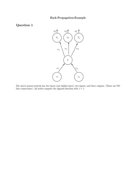 Back Propagation Example Pdf Theoretical Computer Science