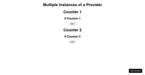 Multiple Instances Of A Provider Codesandbox