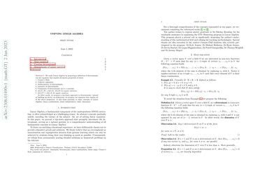 Unifying Linear Algebra Papers With Code