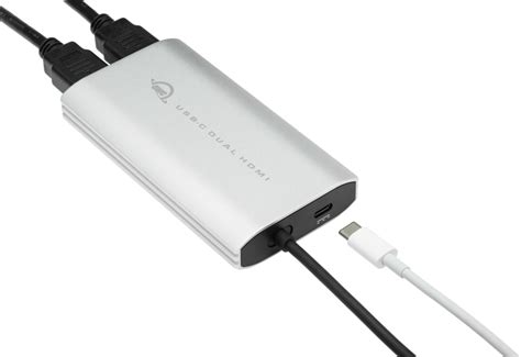 Owc Adapter Usb C To Dual Hdmi 4k Display Adapt W Displaylink F M1 Mac Mac Pc W Usb C Thunderbolt