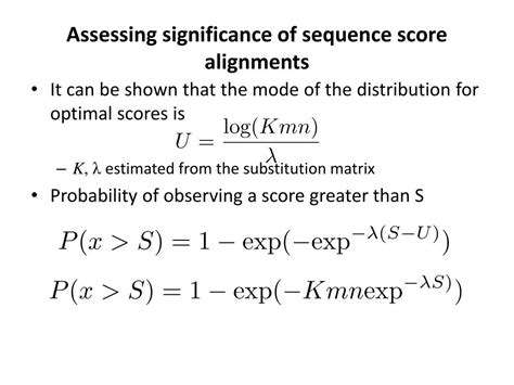 Ppt Scores And Substitution Matrices In Sequence Alignment Powerpoint