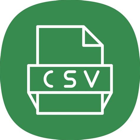 Csv File Format Icon 16902953 Vector Art At Vecteezy