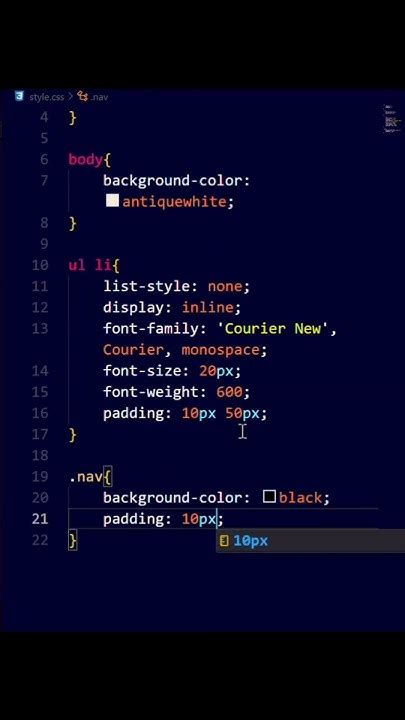 Navbar With Login And Sign Up Option Navbar Using Html And Css Html