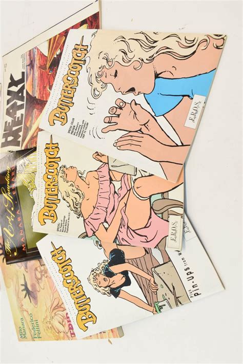 Lot Group Of Assorted Erotica Comics By Milo Manara
