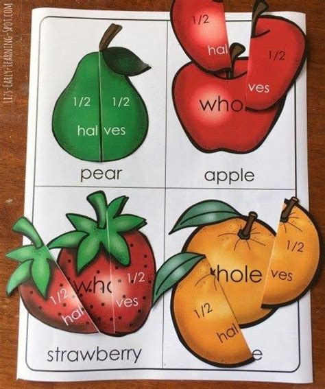 Fraction Fruit Worksheets 99worksheets