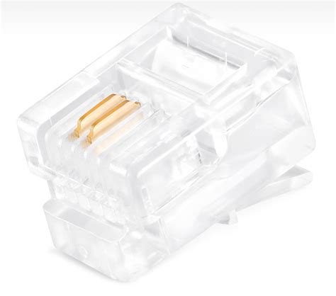 MT 5051 Gold Plated 6P2C 6P4C RJ11 Male Connector Cat 3 Plug For Telephone Modulat Plug