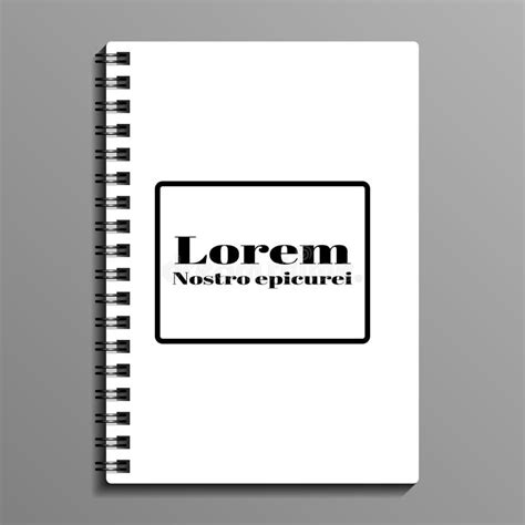 Spiral Notebook Mockup Stock Illustrations 7559 Spiral Notebook