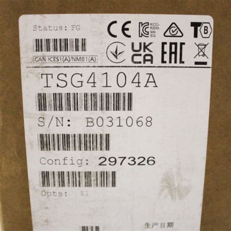 Tektronix 4ghz Analog Signal Generator W Ocxo Time Base And Gpib Tsg4 Primelec