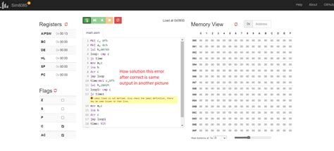 Solved Mvi C 0fh Mvi A 0ch Lxi H0074h Loop Cmp C Jz