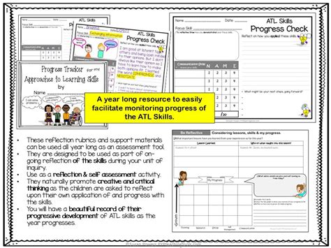Ib Pyp Assessment Rubrics For The Approaches To Learning Skills Pyp Teaching Tools