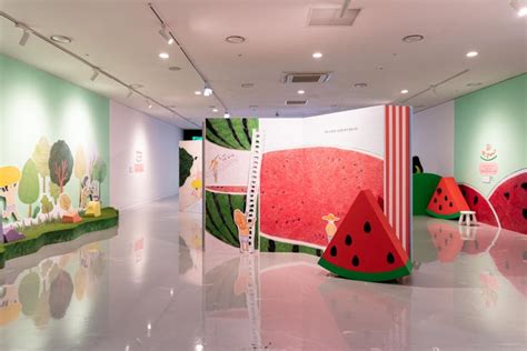 중랑 아트센터 수박 수영장 실감미디어로 보는 그림책 상설 전시 진행 네이버 블로그